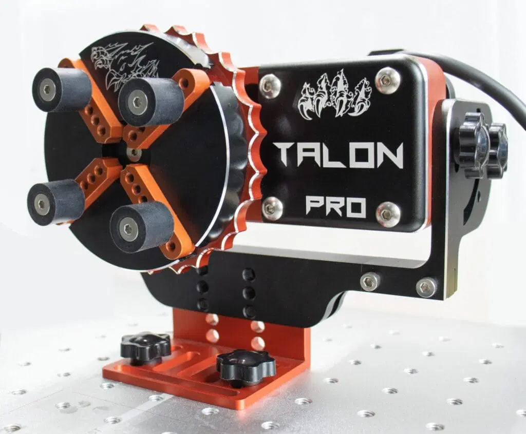 RotoBoss™ TALON PRO Chuck Rotary GALVO – RM Laser Canada